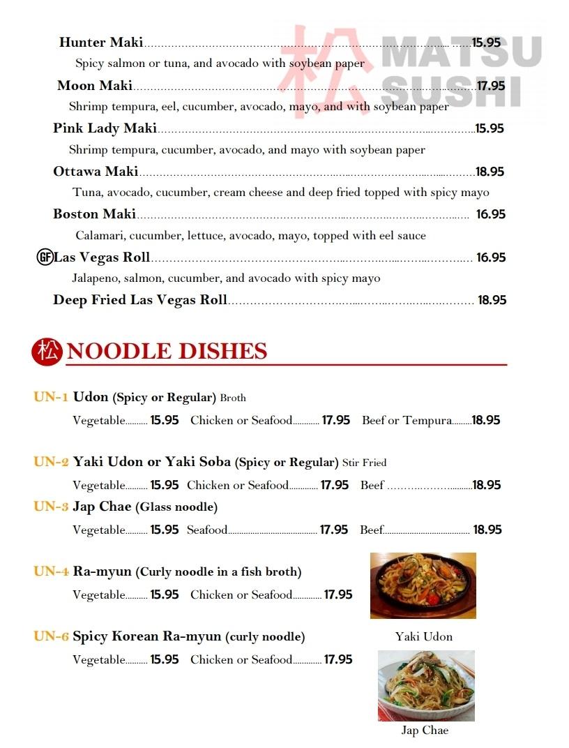 Matsu Sushi Japanese & Korean Restaurant